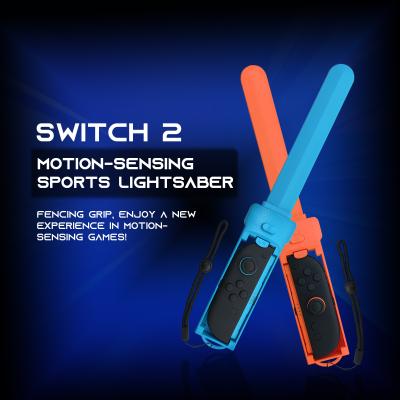 China Samurai Sword Game Controller for Nintendo Switch 2  Chambara & Beat Saber Style Katana Grip, Motion Sensor Gaming Accessory for Joy-Con (L/R) for sale