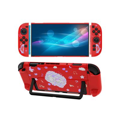 China Red Detachable Cartoon Girl Protective Case for Nintendo Switch 2 & PC - Two-Piece Hard Shell Cover for sale
