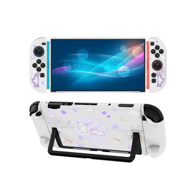 China Soft Cream White Split-Face Protective PC Case - Cute Cartoon Girl Design for Nintendo Switch 2 for sale