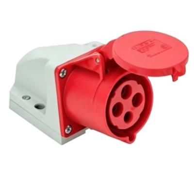 China PCE Industrial Waterproof and Explosion-proof Surface-mounted Fixed Installation Socket 380V-16A-4 Cores-IP44-Typ114 for sale