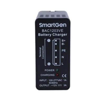 China Smartgen BAC1203VE Diesel Generator Mini 12V 3A ABS Material Battery Charger Intelligent Floating Charge Parts Accessories for sale