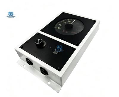 China Wall-mounted pointer-type marine stern shaft tachometer with dimming box, bidirectional stern shaft speed change indicator for sale