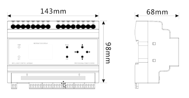 For Smart Home Lighting System DIN Rail AV controller Intelligent Control Processor