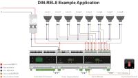 China 8-Channel Mutiple Protocols DC-NET Smart Lighting Control Switch for sale
