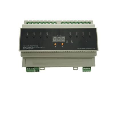 China 8 C.C. sem fio 24V do trilho do ruído do controle RS-485 da iluminação do interruptor de alta tensão do canal à venda