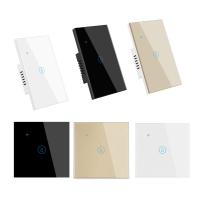 China 20A Smart Switch Panel Google Alexa Tuya Zigbee Smart Touch Wall Switch for sale
