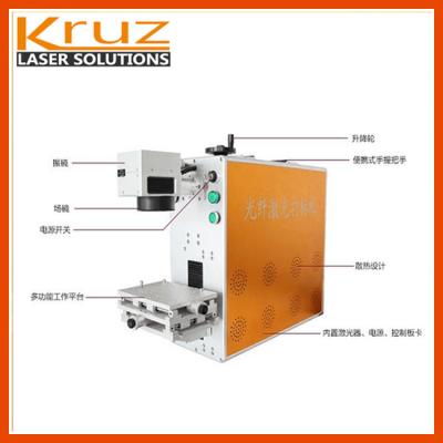 China Fiber laser marking machine,10W, long operating time ;Stable performance, fast and stable, applied to many materials for sale