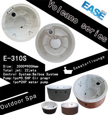 China 5-6 Person Bluetooth WiFi Round Hot Tub Spa Balbao 3kW Heaters for sale