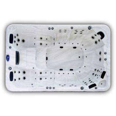 China 8 10 Persons Acrylic Outdoor Whirlpool Swim Pool Endless Swimming Pool for sale