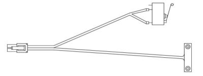 China ATM reserveonderdelen NCR UX Alarm Door Switch Harness 445-0752117 Te koop