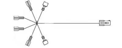 China Las piezas de repuesto del cajero automático NCR 445-0775666 Adaptador de bloqueo del arnés en venta