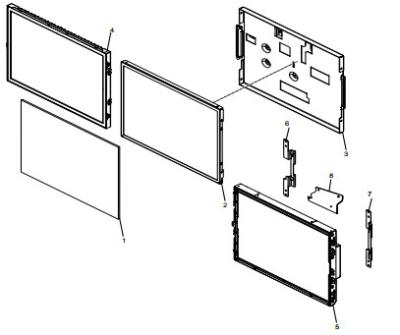 중국 ATM 예비 부품 15인치 디스플레이 009-0031057 판매용