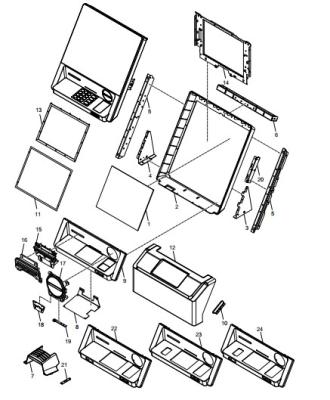 Cina FASCIA ASSEMBLY Parti di macchine ATM in vendita