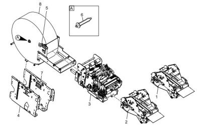 Cina Parti di macchine bancomat ricevuta Stampa 009-0023827 in vendita