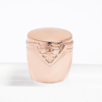 China Custom Luxury Zinc Alloy Perfume Bottle Cap Modern Design Style  Logo Customization for sale