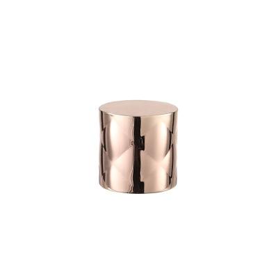 China Custom Made Top Quality Round Zinc Alloy Luxury Perfume Bottle Magnetic Cap for sale