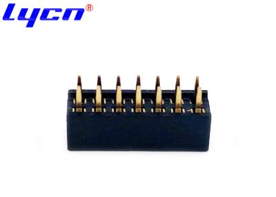 Cina bronzo fosforoso femminile istantaneo del connettore dell'intestazione 2×7P dell'oro della IMMERSIONE PA9T di 2.0mm in vendita