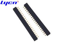 China Single row Dip type female header with Maximum insertion force 0.2KFG insulator material  PA9T for sale