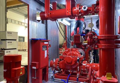 중국 2단계 원심력 미끄럼은 소화 펌프를 탑재했습니다 판매용