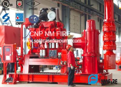 China Flow Up To 5000GPM NFPA20 Standard Firefighting Pump Sets With Diesel Engine Driven Vertial Turbine Fire Pump for sale