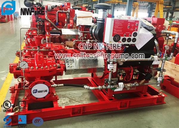 Horizontal Split Case Fire Pump Set Driven by De Maas  Fire Diesel Engine FM Approved