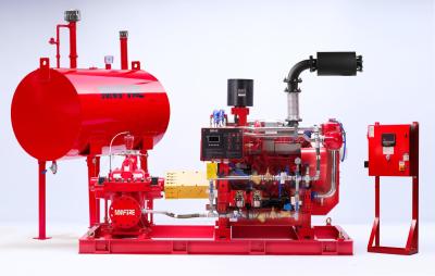 China 500-5000 GPM Flow Rate Low Speed Diesel Engine Fire Pump Driver with Cooling Unit Heat Exchange and Flow Rate 500-5000 GPM for sale