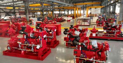 Cina UL Fuel Tank Split Case Fire Pump con pressione nominale alta fino a 109-179psi e flusso nominale ad alto flusso 7500 GPM SCF400-350-640 in vendita