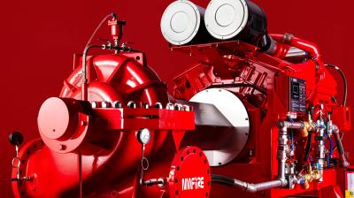 China SCF125-100-330x2  UL/FM Two-Stage Split Case Fire Pump  500–750 GPM, 500 GPM @ 330 PSI  50Hz (2950 RPM) / 60Hz (3550 RPM)  Diesel or Electric Drive — Up to 616 PSI for sale