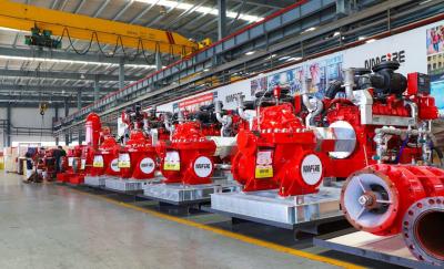 중국 선박 소방 설비를 위한 2500GPM 디젤 엔진 분할 케이스 원심 펌프 판매용
