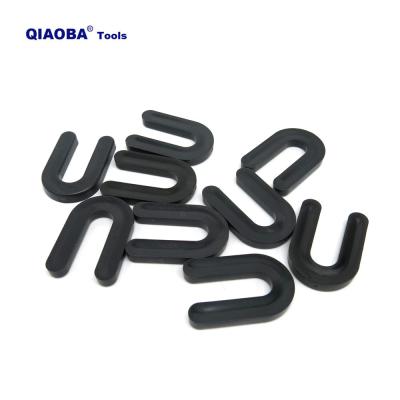 China 100pcs 1/4 inch plastic horseshoe shim spacers for installing any size tile or stone horseshoe tile shims for sale