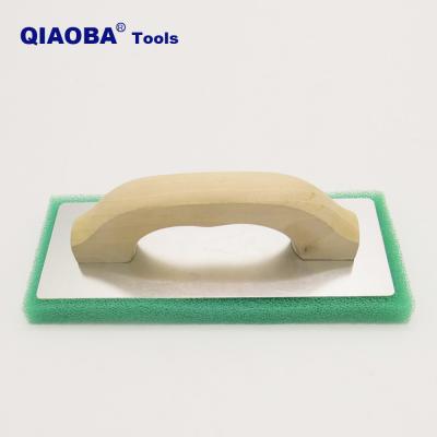 China 9x4 green foam float form comfortable smooth wood handle foam float for sale