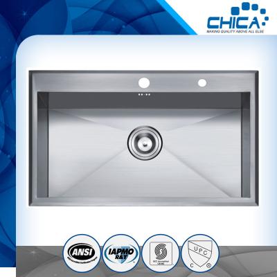 China wholesale high quantity stainless steel polished surface handmade sink for sale