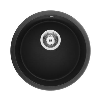 China black granite kitchen sink round bowl for sale