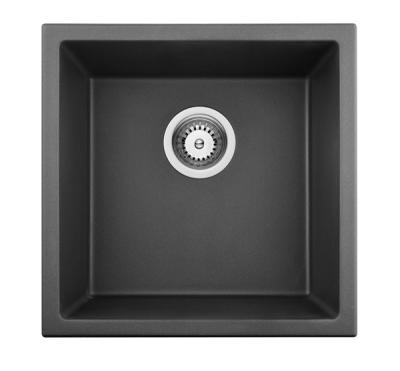 China Factory Direct Price 17 Inch Black Under Mount Composite Granite Bar Sink for sale