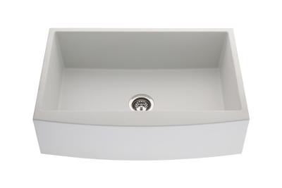 China 33 Inch Large Bowl Farmhouse/Apron-front Granite Composite Kitchen Sink for sale