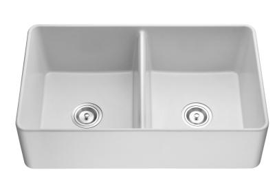 China 33 Inch Double Bowl Farmhouse Kitchen Sink/Composite Granite Sink for sale