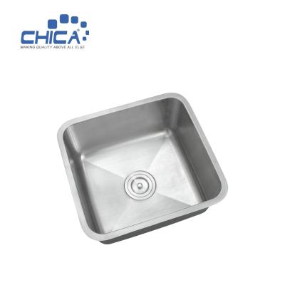 China USU304 Single Bowl Kitchen Sink Topmount Kitchen Sink  Stainless Steel Press Kitchen Sinks for sale