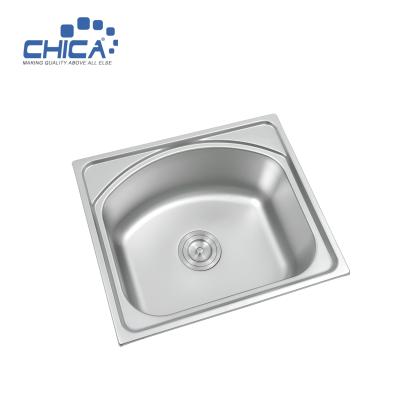China Topmount Kitchen Sink Single Bowl Kitchen Sink   Stainless Steel Press Kitchen Sinks for sale