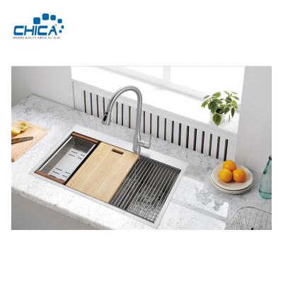 China Topmount Kitchen Sink  Handmade Kitchen Sink Stainless Steel Kitchen Sink Double Bowl Kitchen Sink for sale