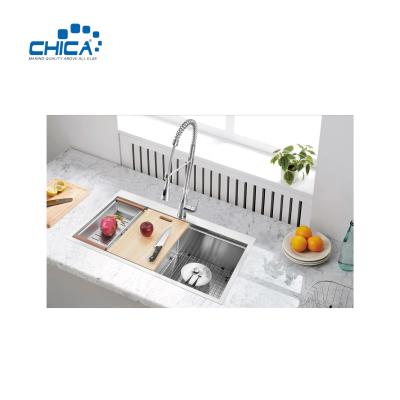 China Stainless Steel Kitchen Sink Handmade Kitchen Sink Topmount Kitchen Sink Double Bowl Kitchen Sink for sale