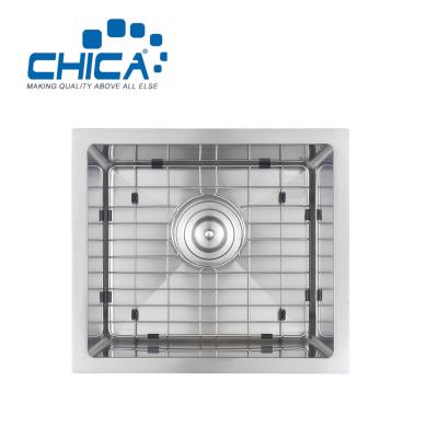 China Handmade Single Bowl Stainless Steel kitchen Sinks for sale