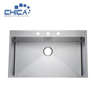 China Topmount Kitchen Sinks Single Bowl Kitchen Sink Stainless Steel kitchen Sinks for sale