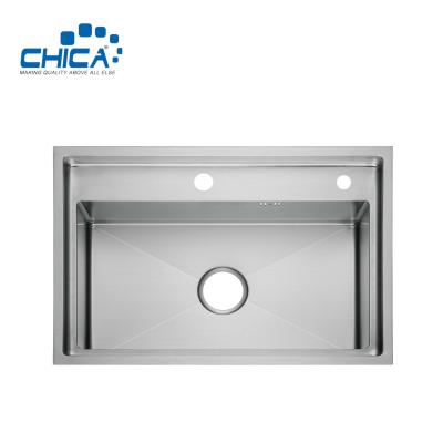 China Light Gray Color Single Bowl Kitchen Sink Stainless Steel kitchen Sinks for sale