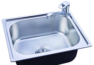 China Stainless Steel Kitchen Sink Single Bowl Kitchen Sink Press Kitchen Sink With Faucet for sale