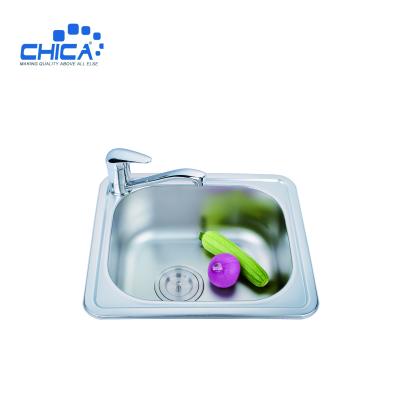 China Press Kitchen Sink Stainless Steel Kitchen Sink Single Bowl Kitchen Sink With Faucet for sale