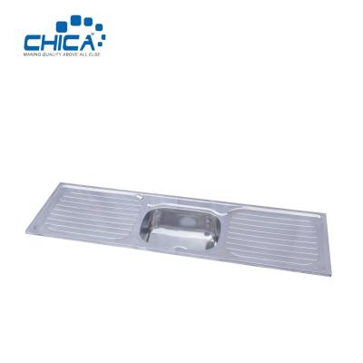 China Stainless Steel Kitchen Sink For Hotel Single Bowl Kitchen Sink For House Topmount Kitchen Sink For Hospital for sale