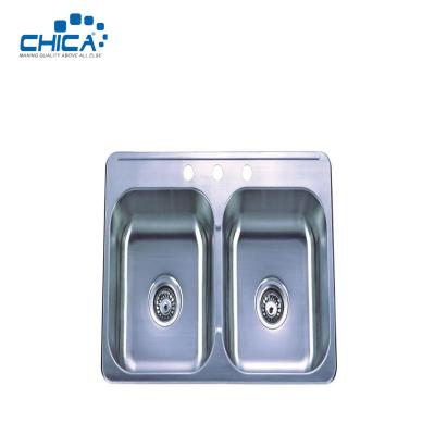 China Customize Style Color Double Bowl Kitchen Sink Stainless Steel Kitchen Sink Press Kitchen Sink for sale