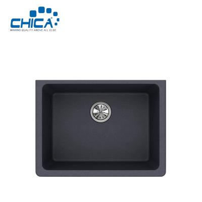 China Granite Composite Kitchen Single Bowl Topmount Granite Kitchen Sink For House for sale