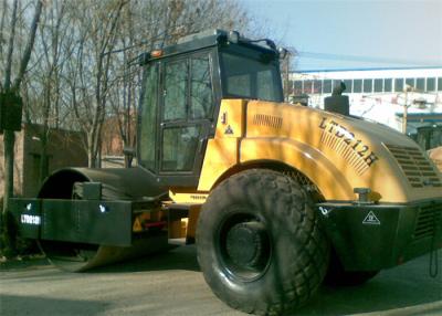 China Full Hydraulic Double Drive Single Drum Vibratory Road Roller Machine 10000 Kg Weight With Cummins Engine for sale