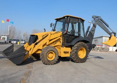China Compact Tractor Loader Backhoe , Front End Loader Backhoe With Cummins Engine for sale